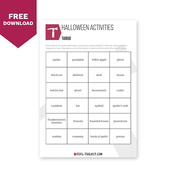 Halloween Activities | EFL Worksheets – TEFL-Toolkit.com