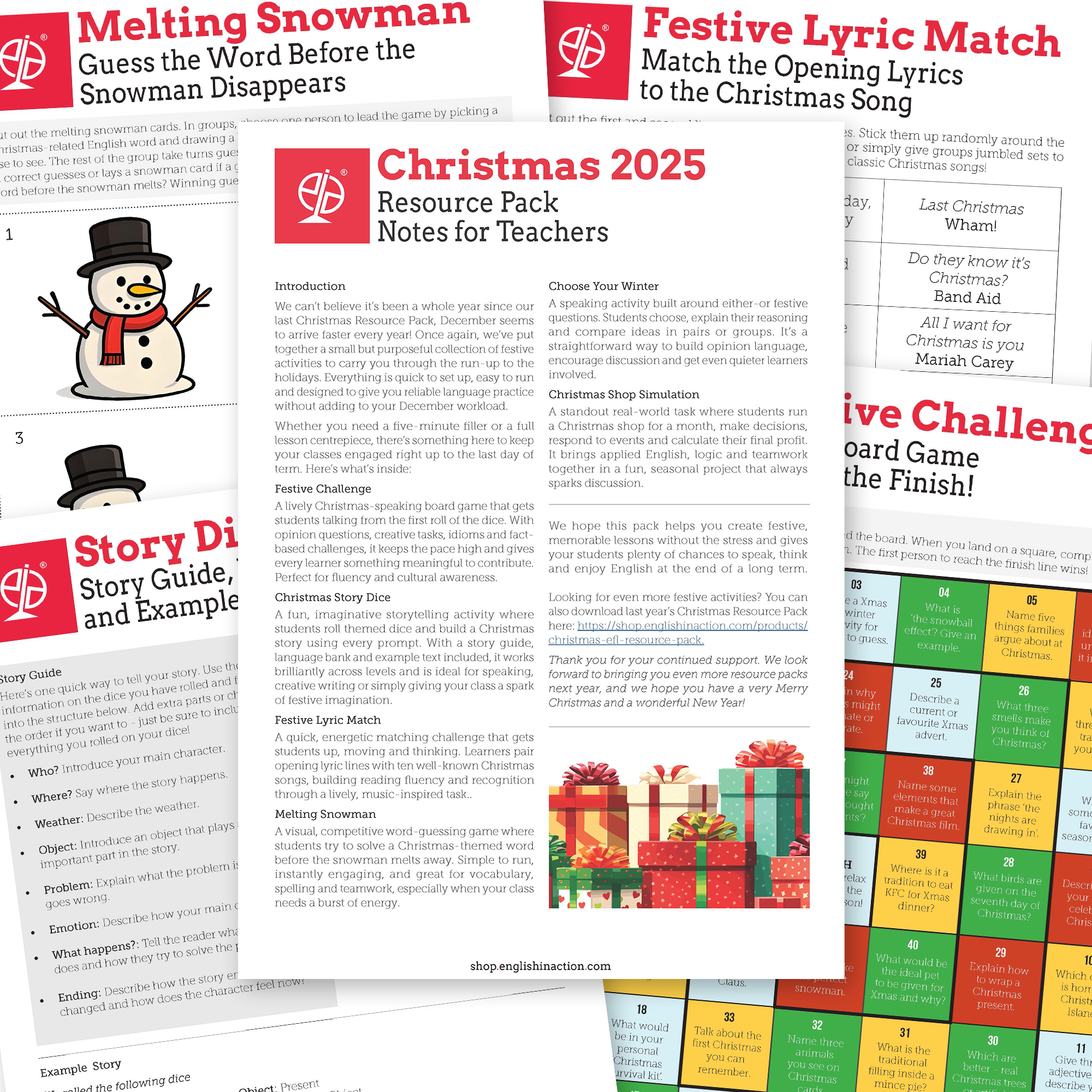 Christmas 2025 | EFL Resource Pack for Speaking, Vocabulary and Creati ...