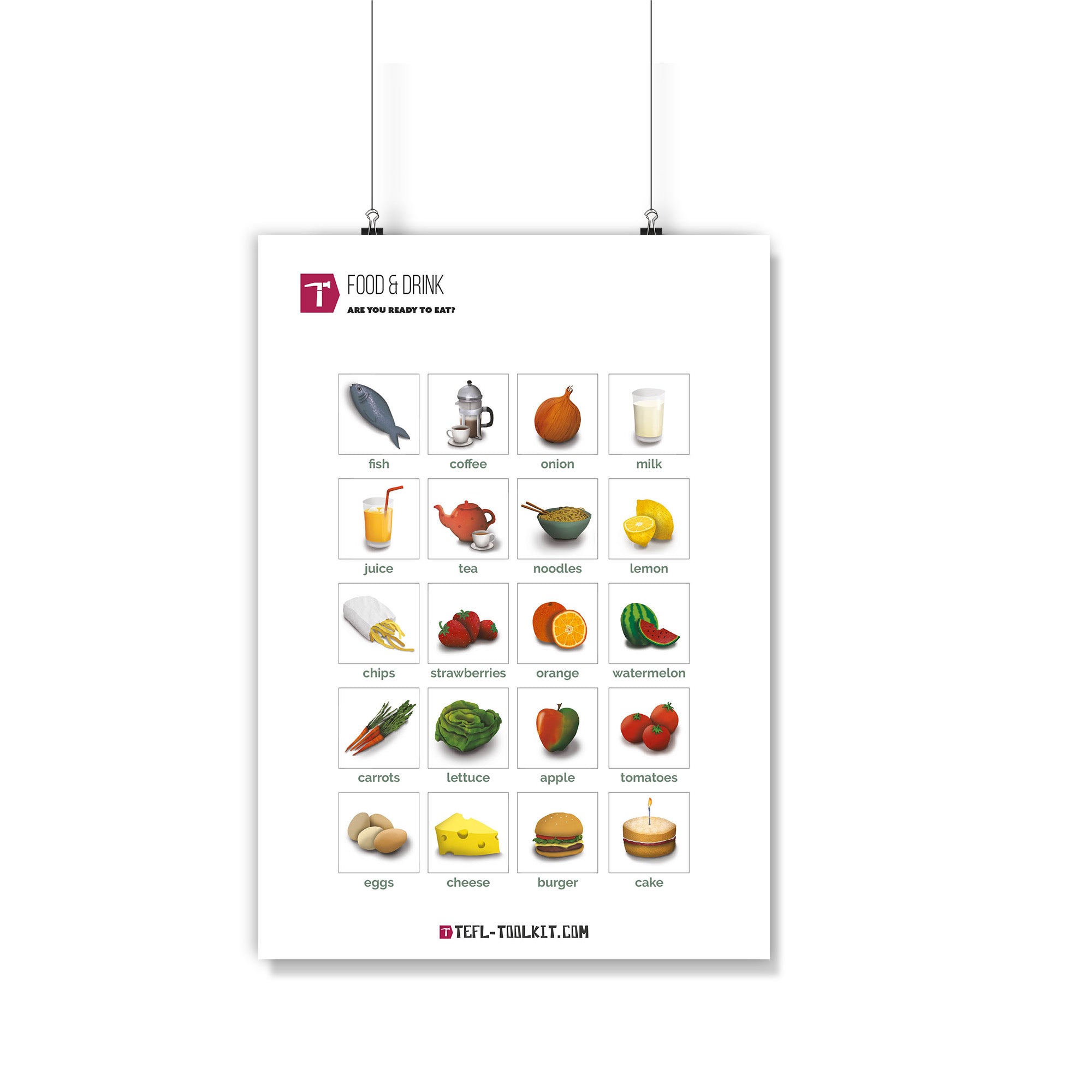 Food and Drink | EFL Classroom Poster – EiA Shop