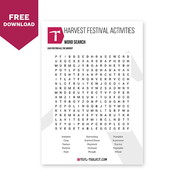Harvest Festival | EFL Worksheets – EiA Shop
