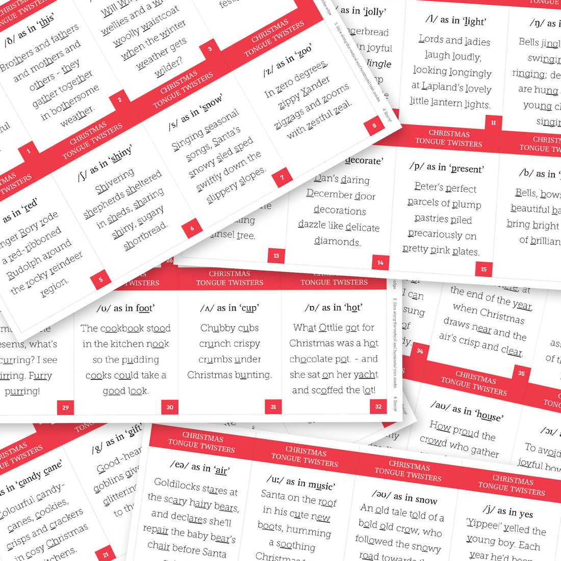 Christmas Tongue Twisters | EFL Resource – EiA Shop