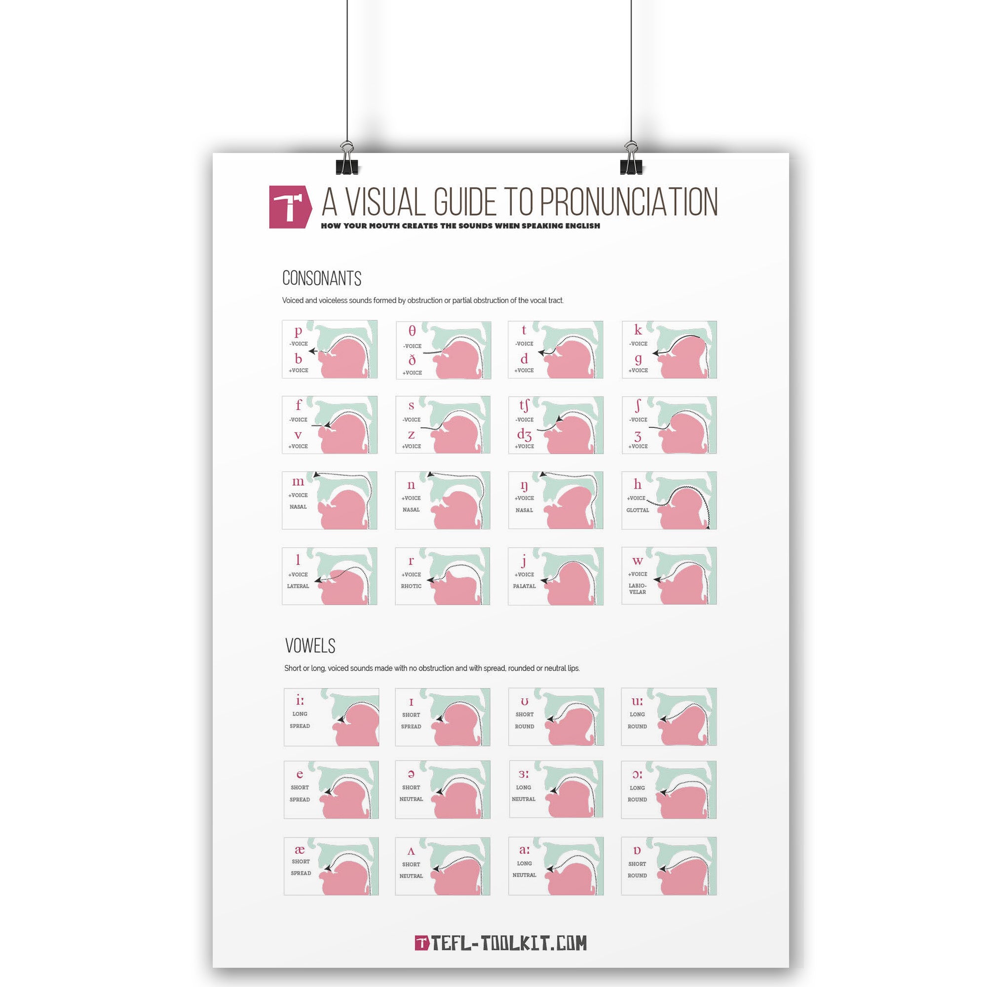 A Visual Guide to Pronunciation | EFL Classroom Poster – EiA Shop